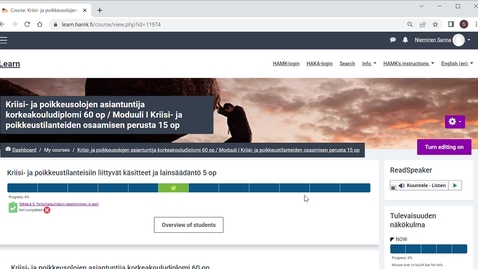 Education - HAMK Kaltura